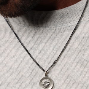 Small Baptism Sterling Silver Medal - Small, Minimalist, Round Baptism ...