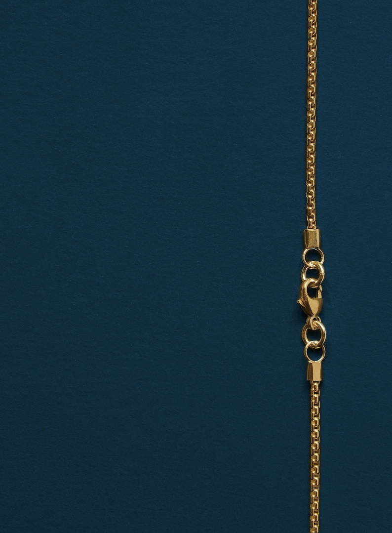 Gold Chain for Men Round Box Chain Necklace for Men 14k - Etsy