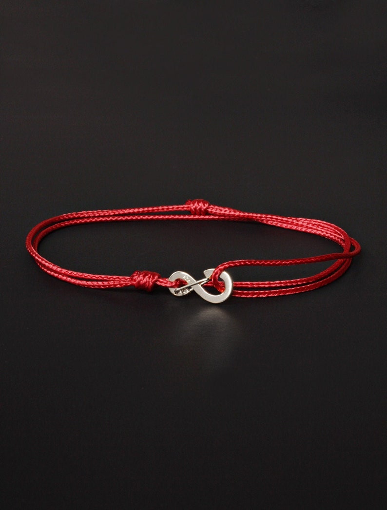 The Red String of FATE - Infinity Bracelets for Him or Her - Unisex Red ...