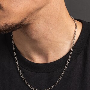 Water, Sweat and Heat Proof Cable Chain Necklace for Men - 1 to 1 Style ...