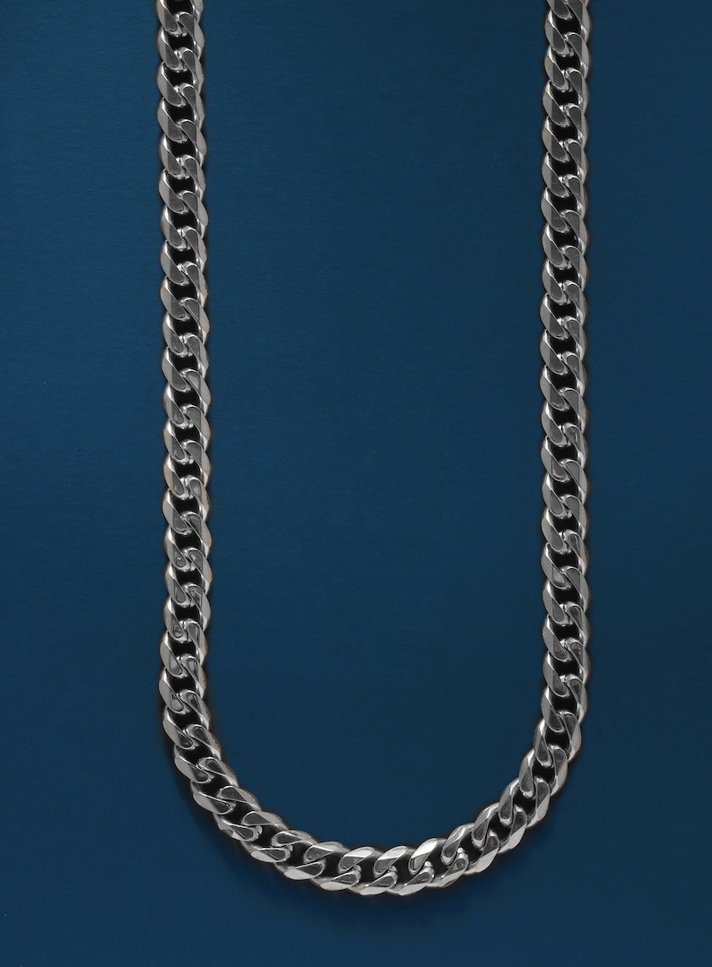 Waterproof Thick Cuban Chain Necklace for Men / 7mm 316L Stainless ...