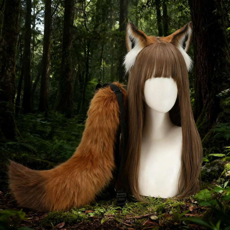 White Furry Ears Fox - Etsy