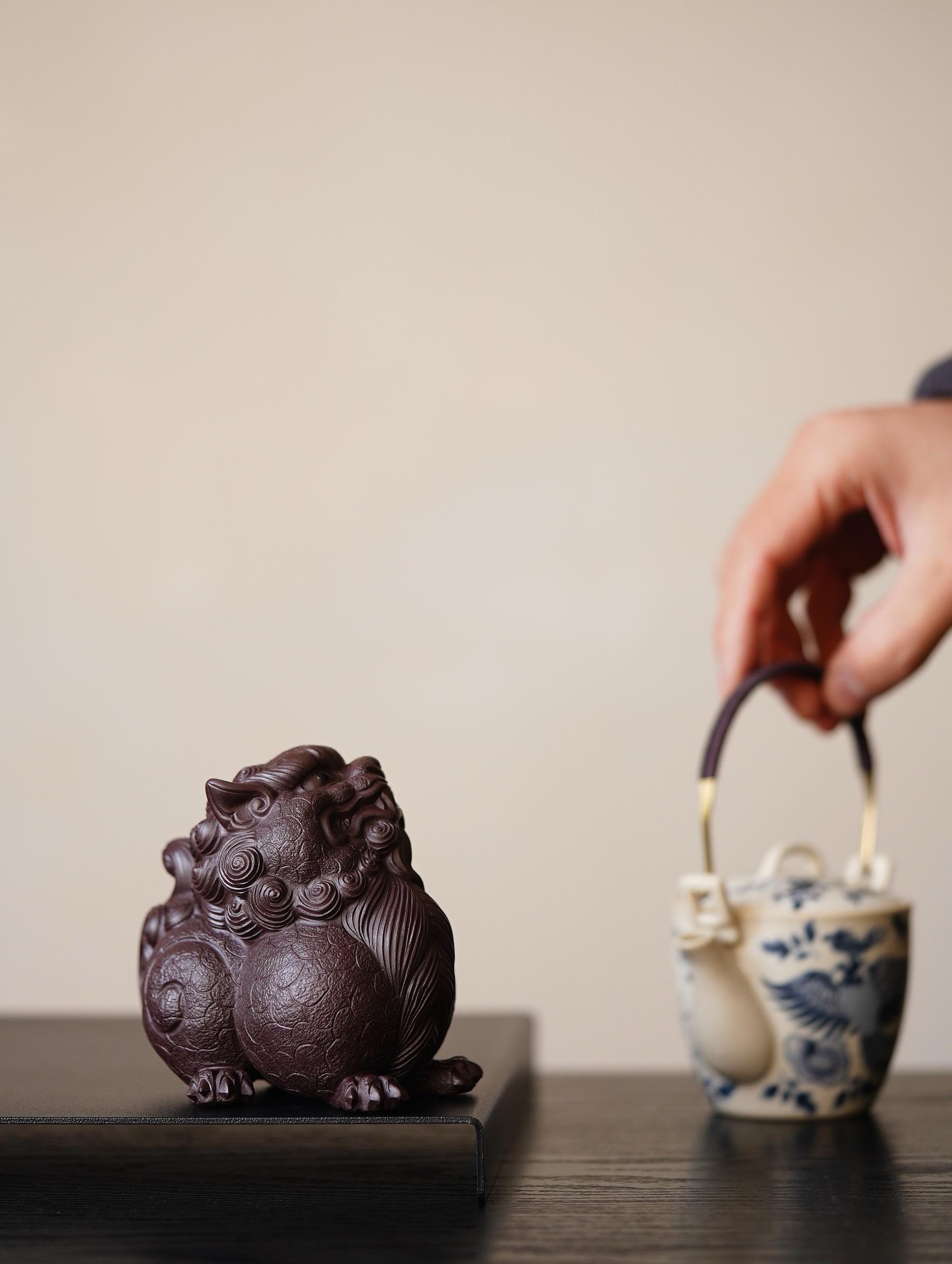 Clay Sculpture: Pixiu Tea Pet - Etsy