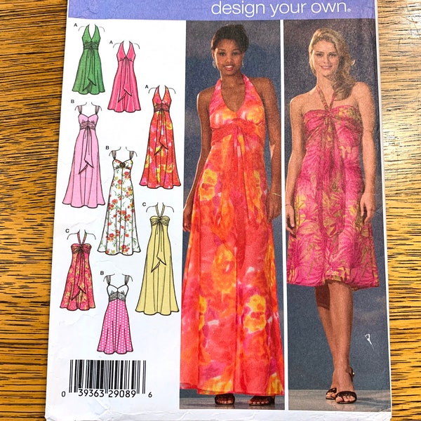 Halter Dress Pattern - Shop Online - Etsy