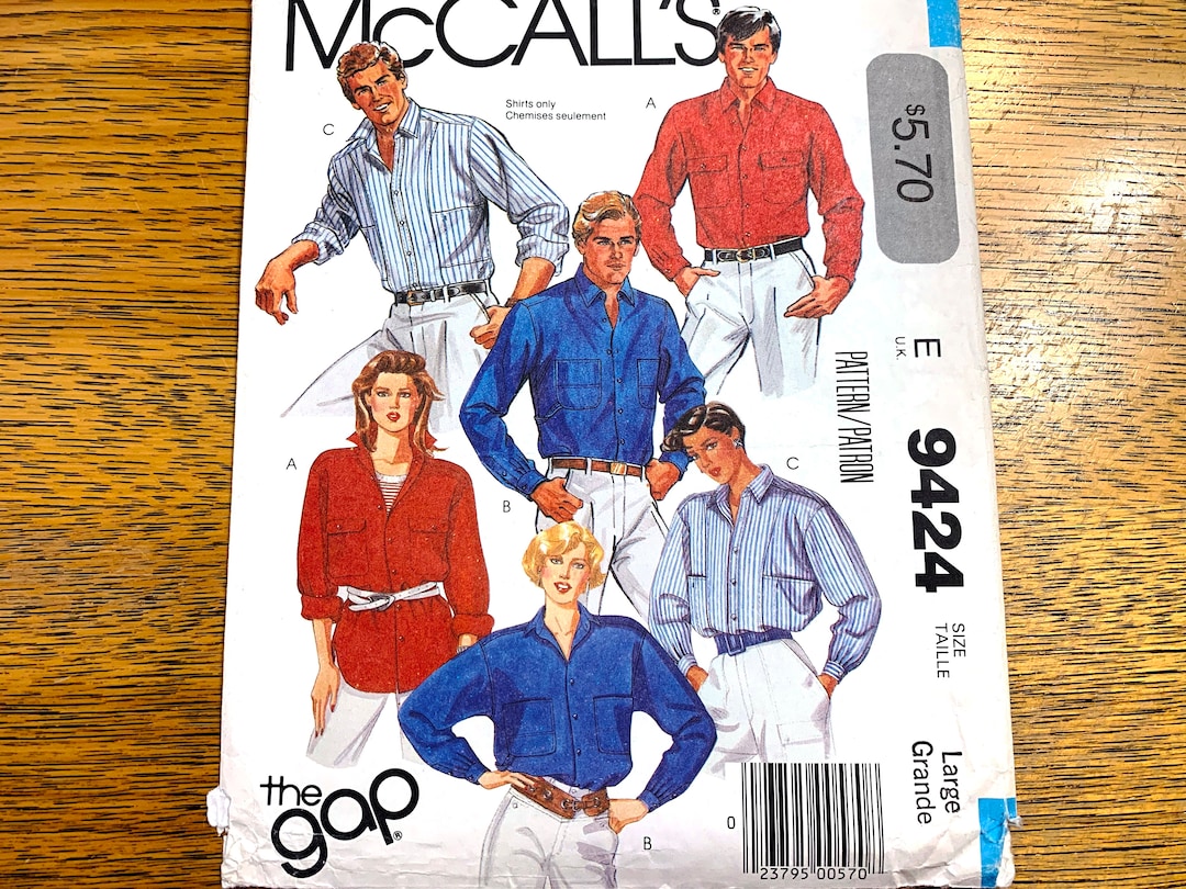 The GAP 80s Boxy Collared Shirts - Unisex Size Large (42 - 44") - UNCUT ...