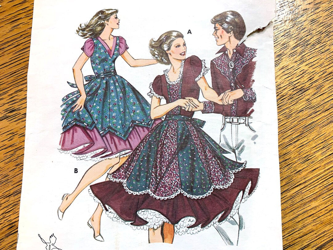 COTTAGE CORE 1980s Patchwork Square Dance Dress Plus Size - Etsy