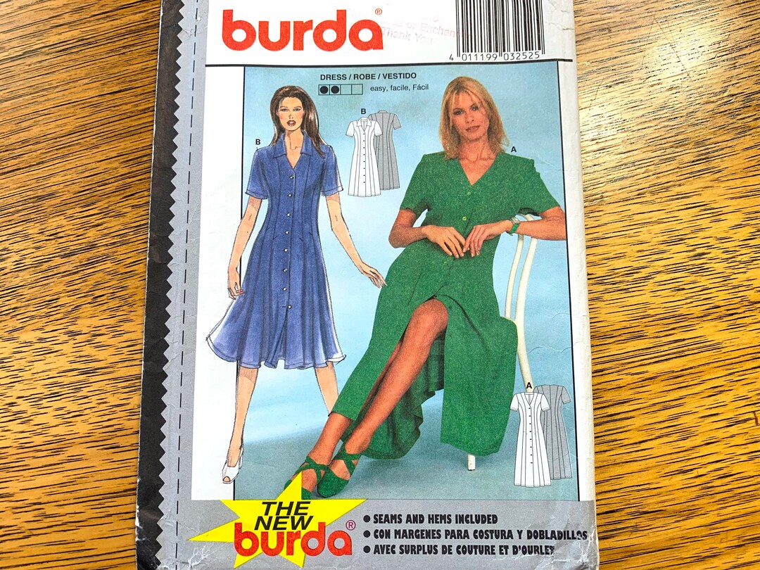 1990s Princess Seamed Dress, Fit and Flare Summer Sundress - Size (10 ...