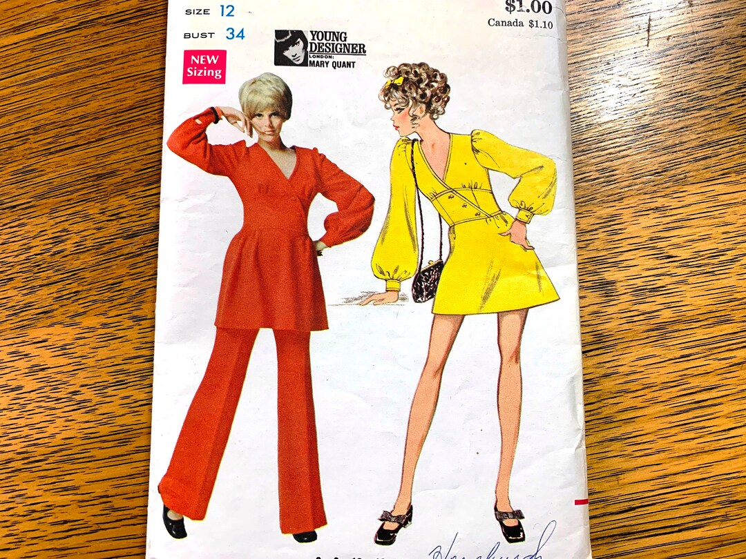 RARE 1960s Midriff Dress and Pants by LONDON Designer Mary Quant Size ...