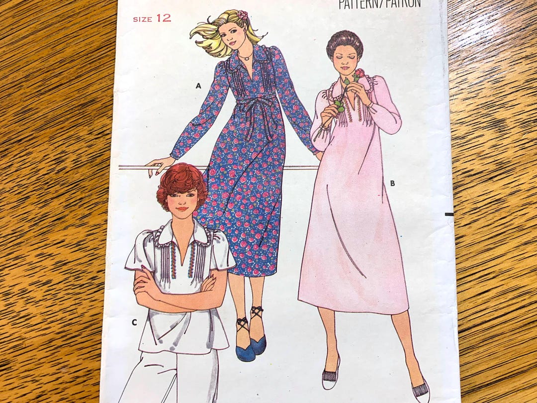 BOHO 1980s Peasant Dress With Puff Sleeves, Pin Tucked Summer Blouse ...