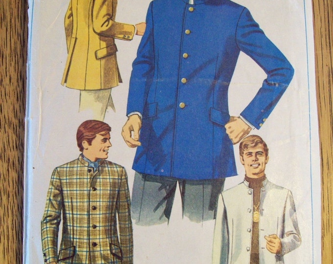 Sewing Pattern - VINTAGE 1968 Men's Nehru Jacket - Simplicity 7926 - Etsy