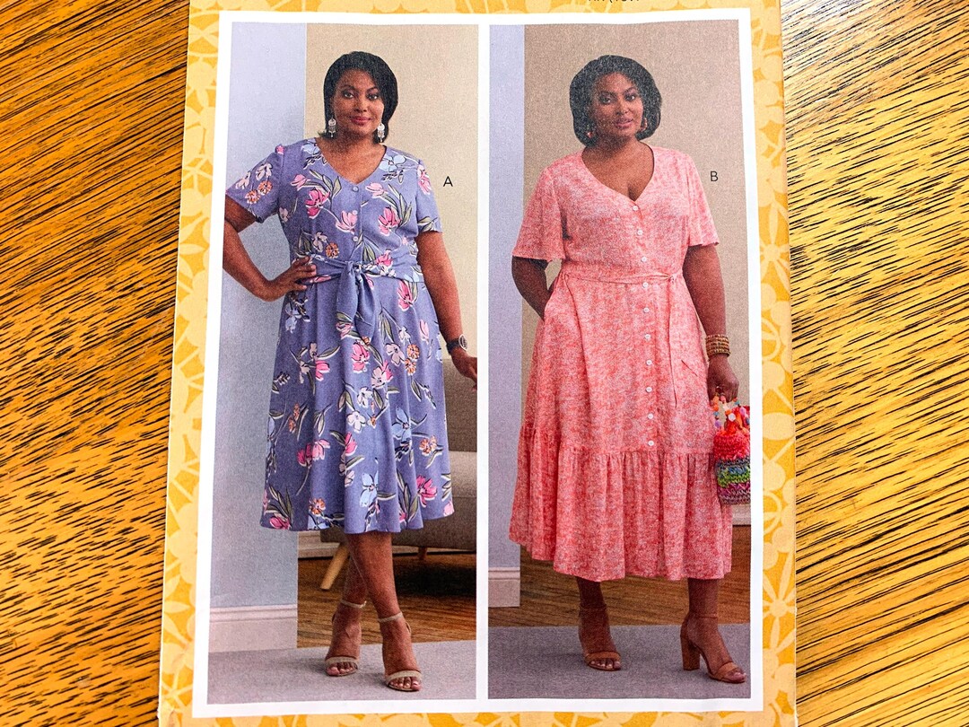 BOHO Ruffle Sun Dress, Flattering Summer Gown - Plus Size (18W - 24W ...