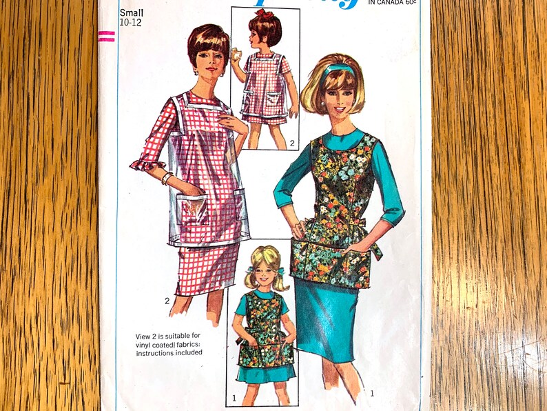 MOD 1960s Cobbler Apron Clear Vinyl Artist's Smock or - Etsy