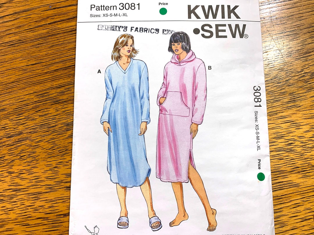 Y2K Hoodie Dress With Kangaroo Pocket, Comfy Lounge Robe Misses Sizes ...