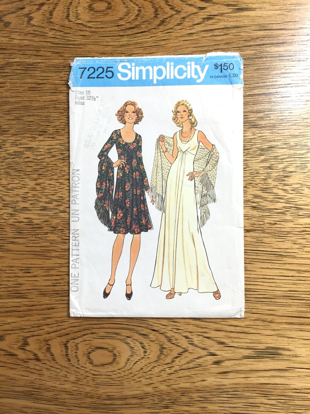 1970s Empire Line Maxi Dress & Shawl Choose Size 10 or 16 VINTAGE ...