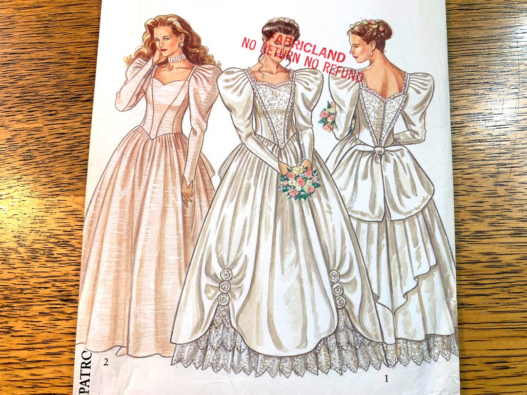 DIY Victorian Fantasy Wedding Gown, Puff Sleeved Princess Ballgown ...