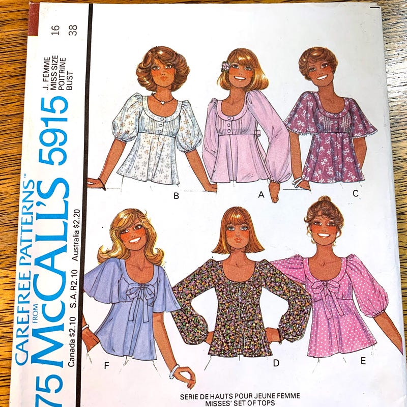 70s Sewing Patterns - Etsy