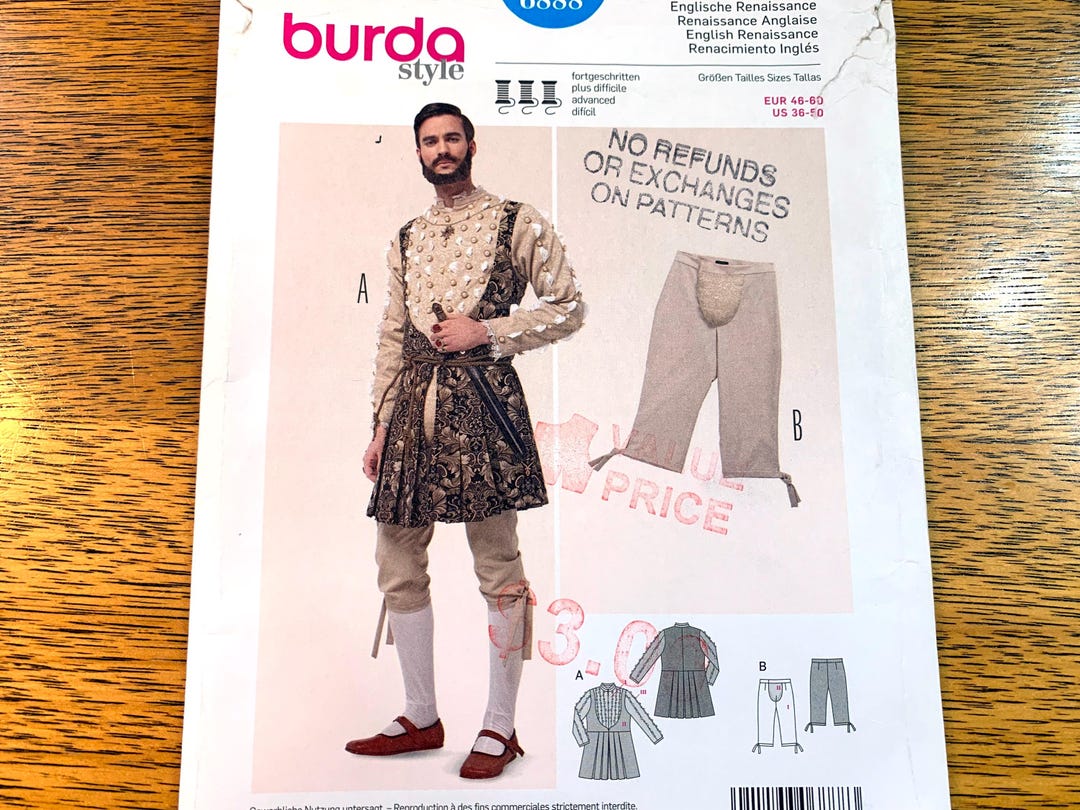 English RENAISSANCE / Tudor Doublet, Trousers & Codpiece (henry VIII ...