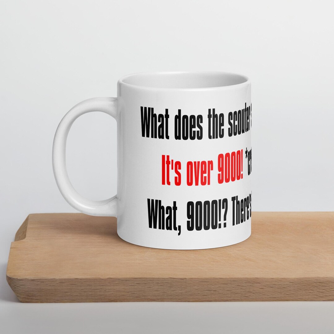 It's Over 9000 - Classic Text in Red - Etsy