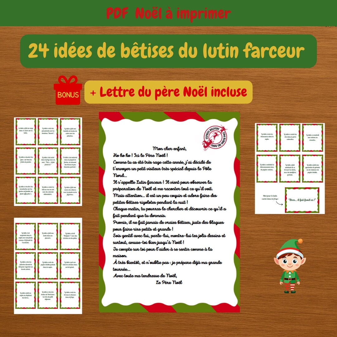 Mischievous Elf PDF Pack – 24 Prank Ideas + Bonus Letter From Santa ...