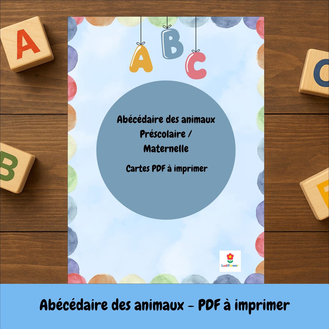 Animal Abcs in French PDF to Print – Illustrated Alphabet for Children ...