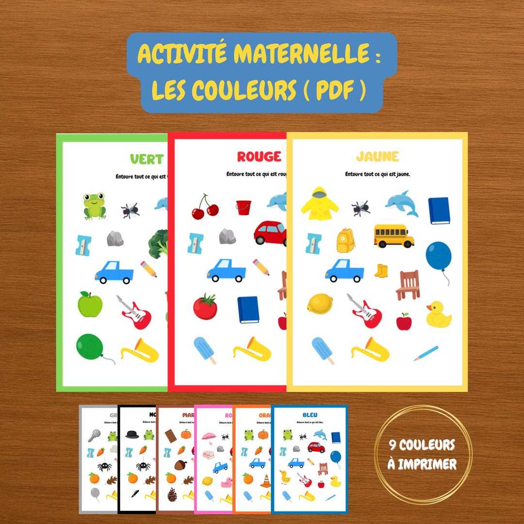 Printable Color Game – Observation Activity for Preschool and ...