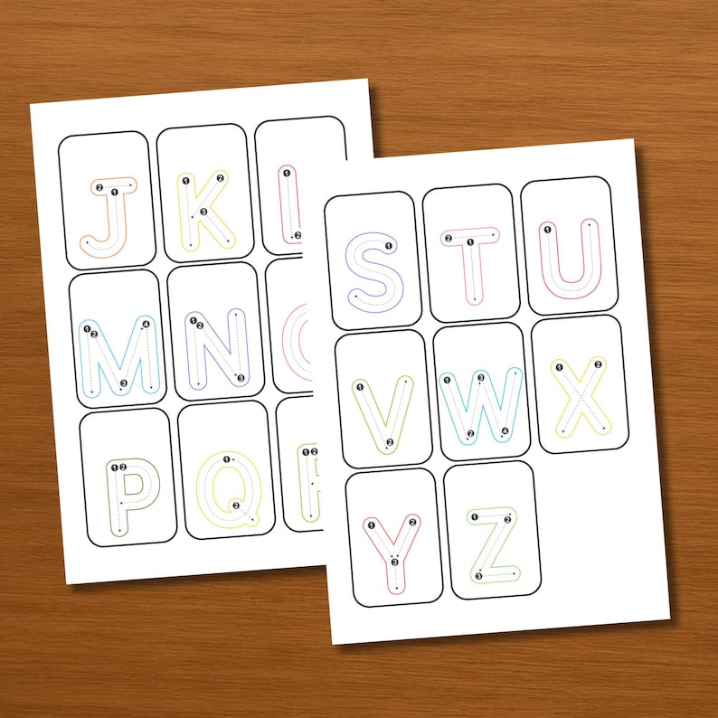 Alphabet Tracing Worksheets & Coloring Pages | ABC Handwriting Practice ...