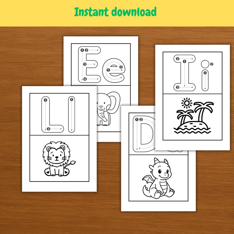 Alphabet Tracing Worksheets & Coloring Pages | ABC Handwriting Practice ...