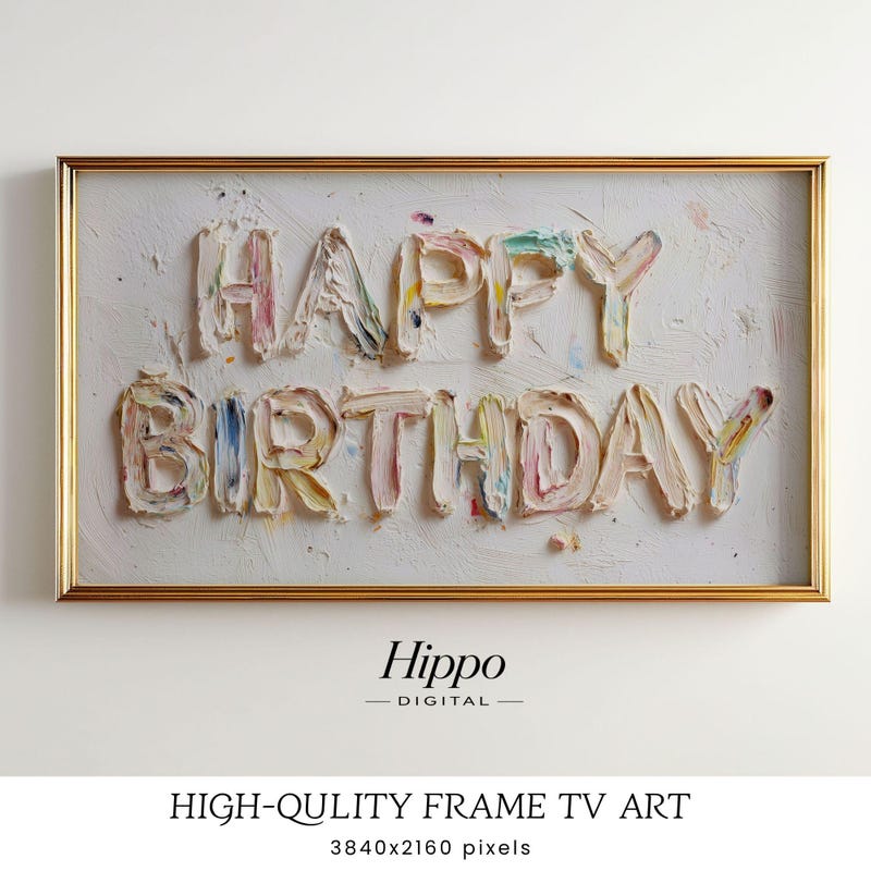 Birthday Frame Tv Picture - Etsy
