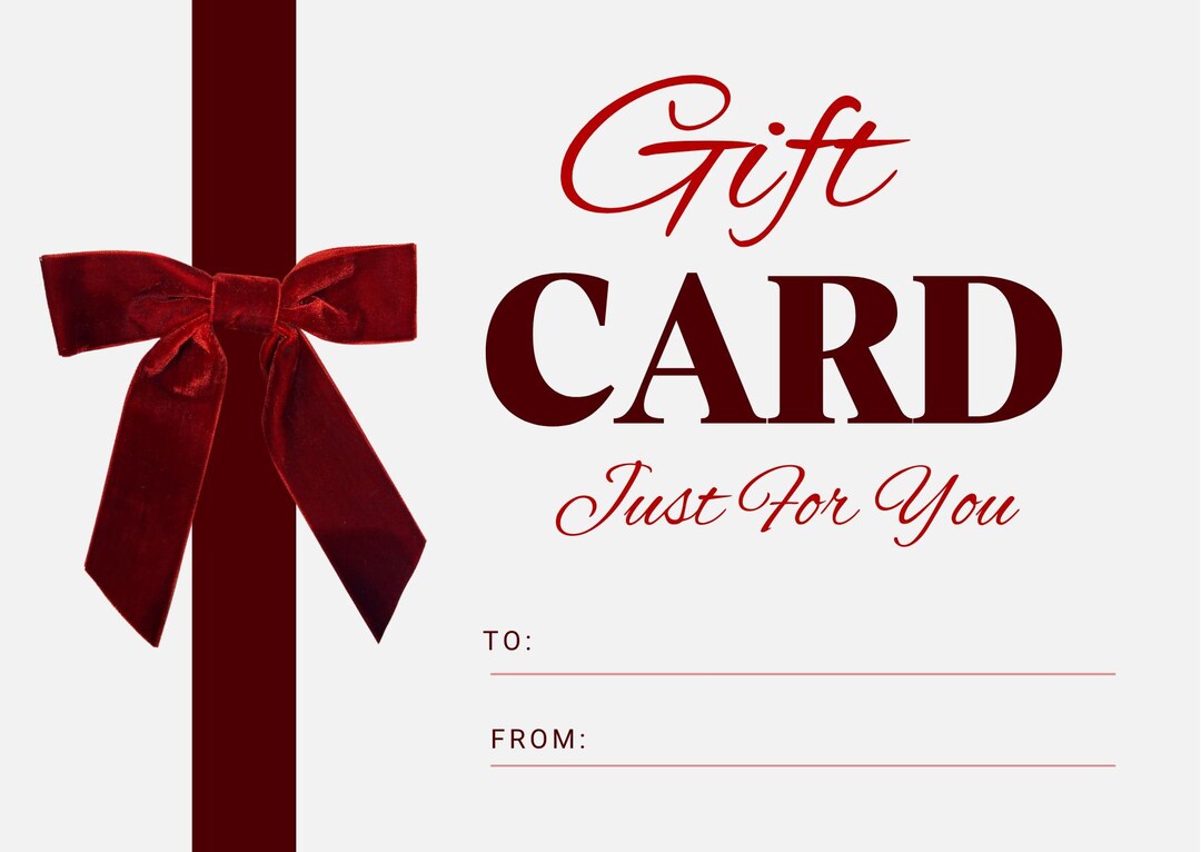 Gift Card Templates Beautiful Digital Editable & Printable - Etsy