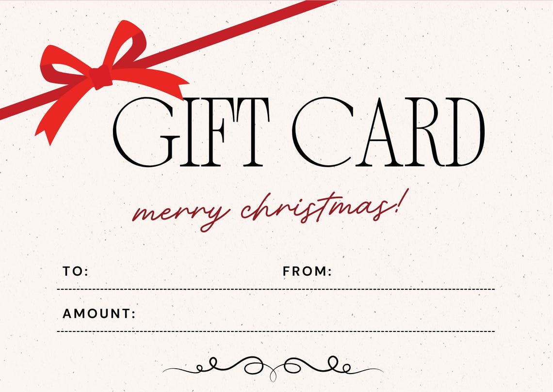 Gift Card Templates Beautiful Digital Editable & Printable - Etsy