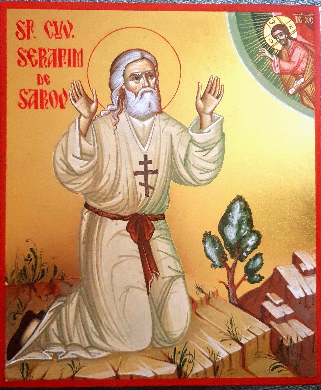 Custom Hand-painted Orthodox Icon – Byzantine Saint Artwork, Gold Leaf ...