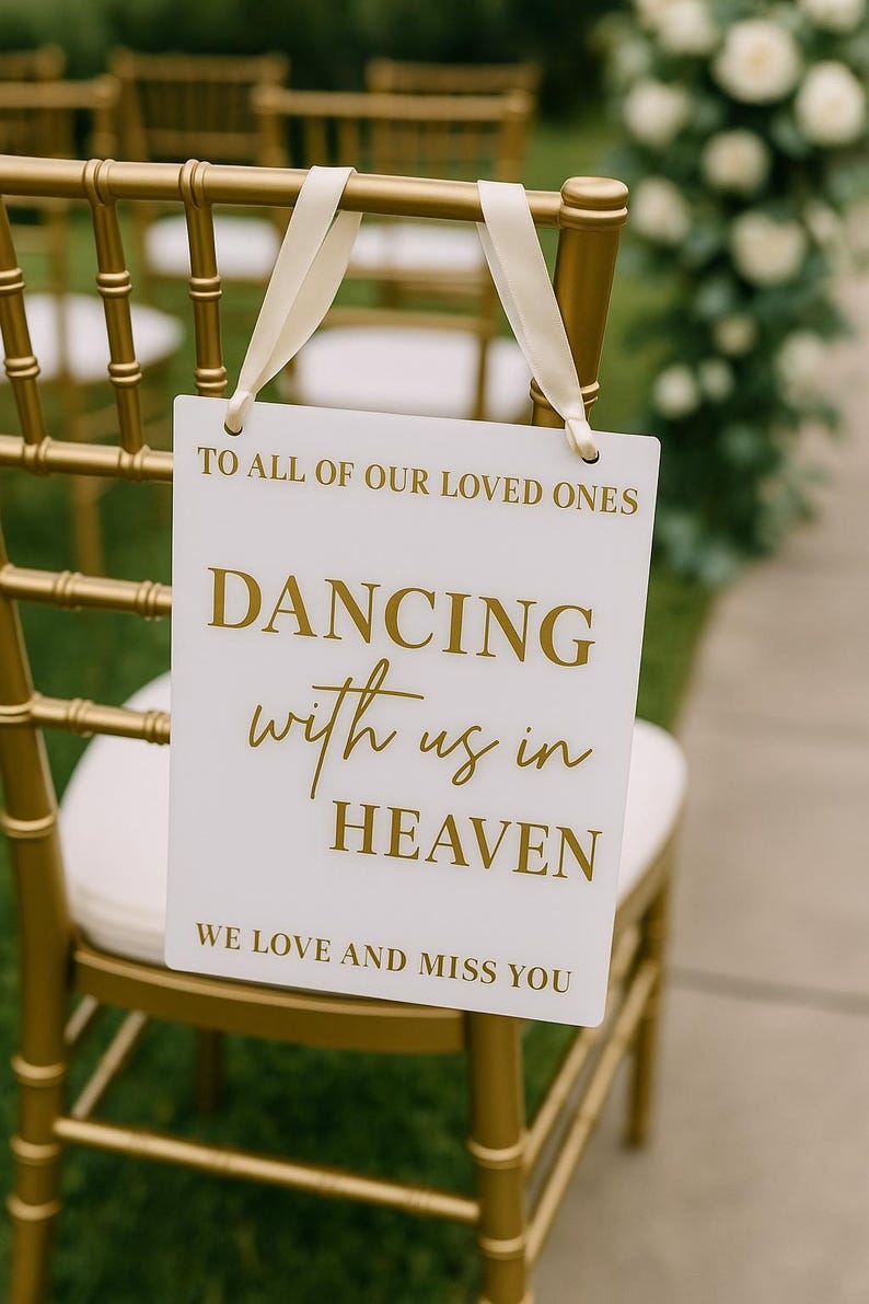 Memorial Sign SVG PNG: Wedding Remembrance Cut File (digital Download ...
