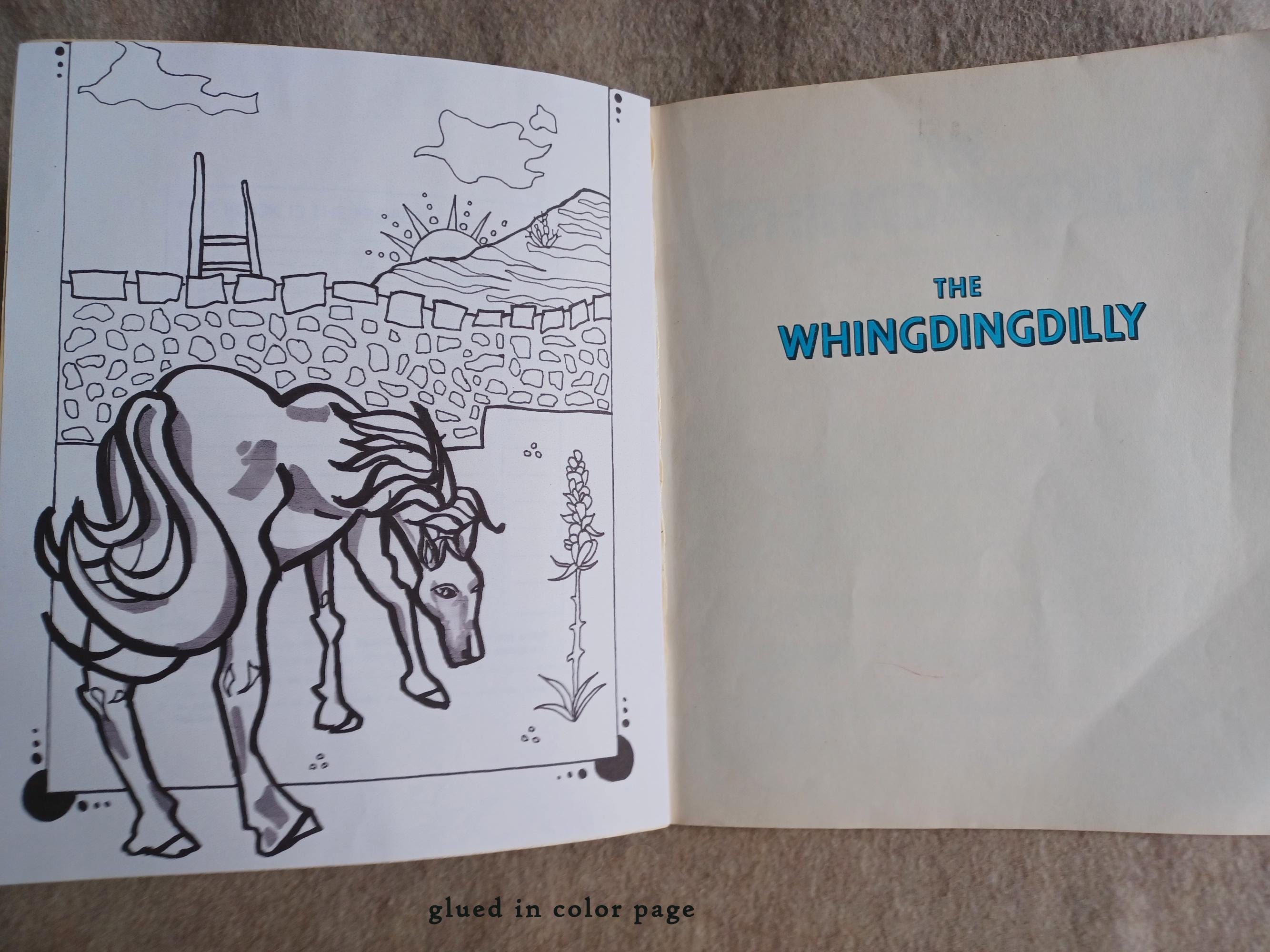 The Whingdingdilly Recycled Library Book Softcover Book (1970) - Etsy