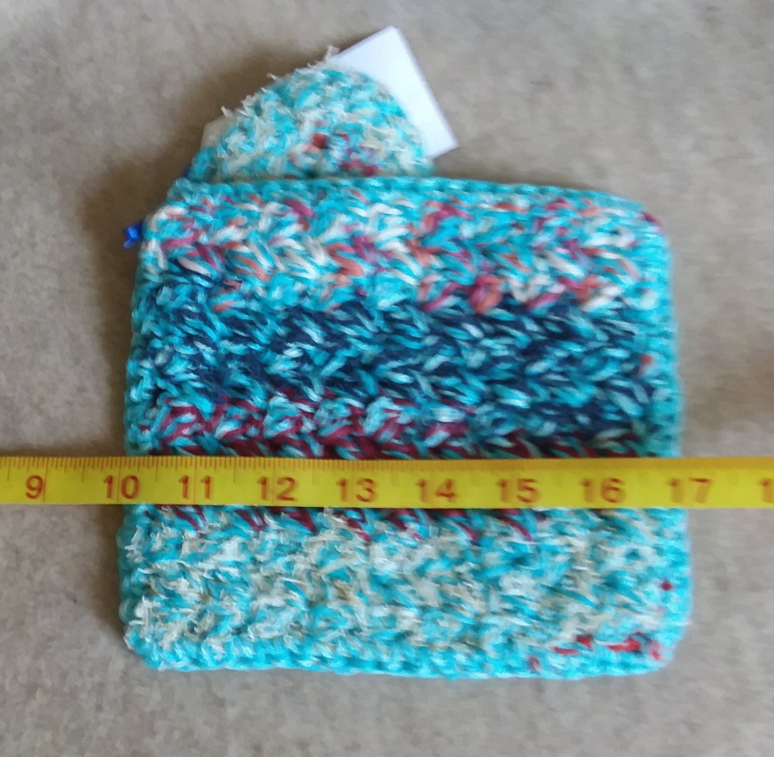 Crochet Cotton Scrub Wash Cloth/pad/scrubbie: Red White Blue - Etsy