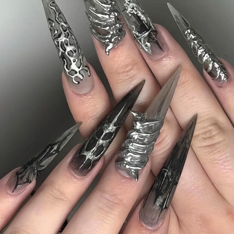 Long Alt Nails - Etsy