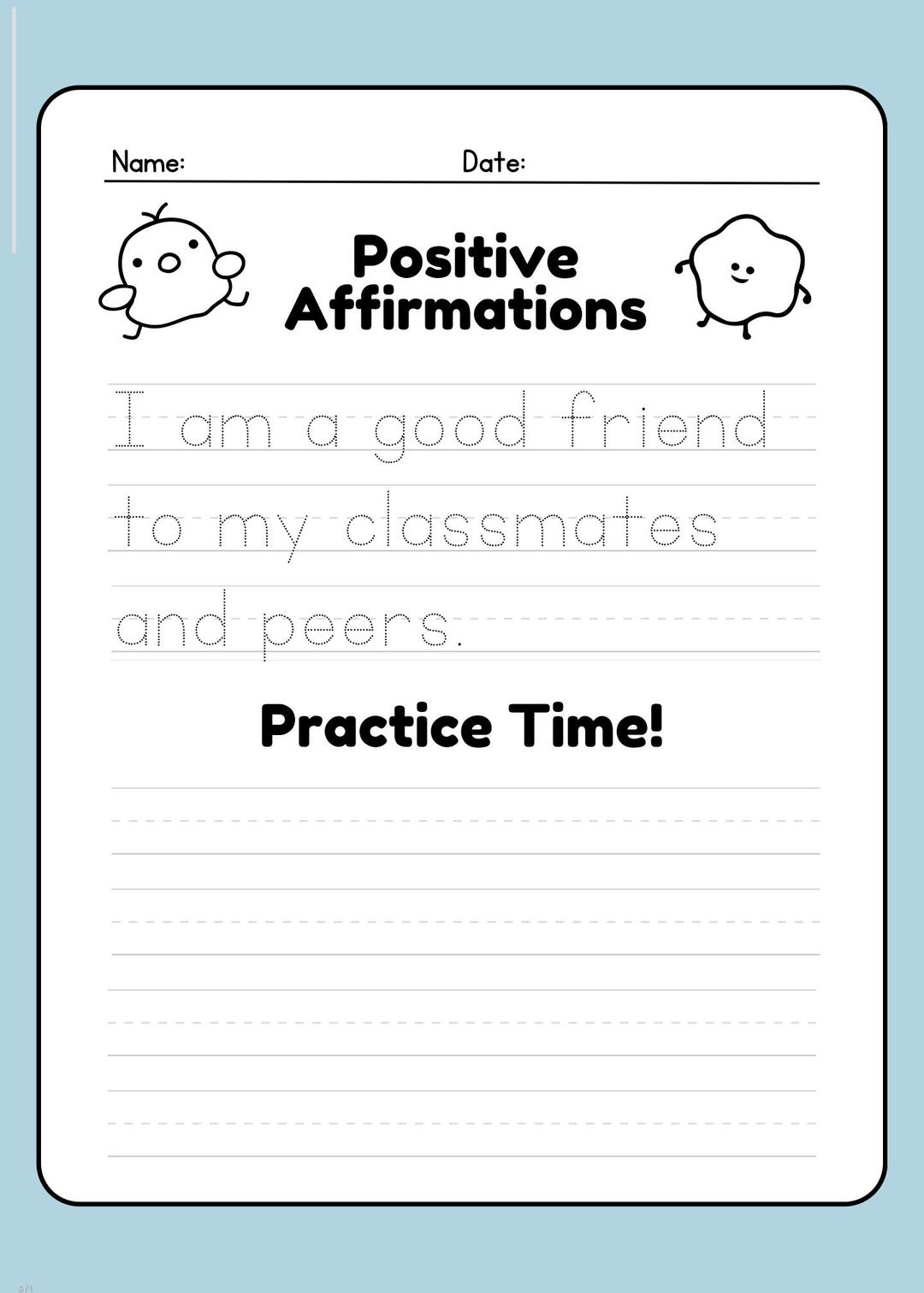 Handwriting Tracing Worksheets | Dotted Line Writing Practice ...