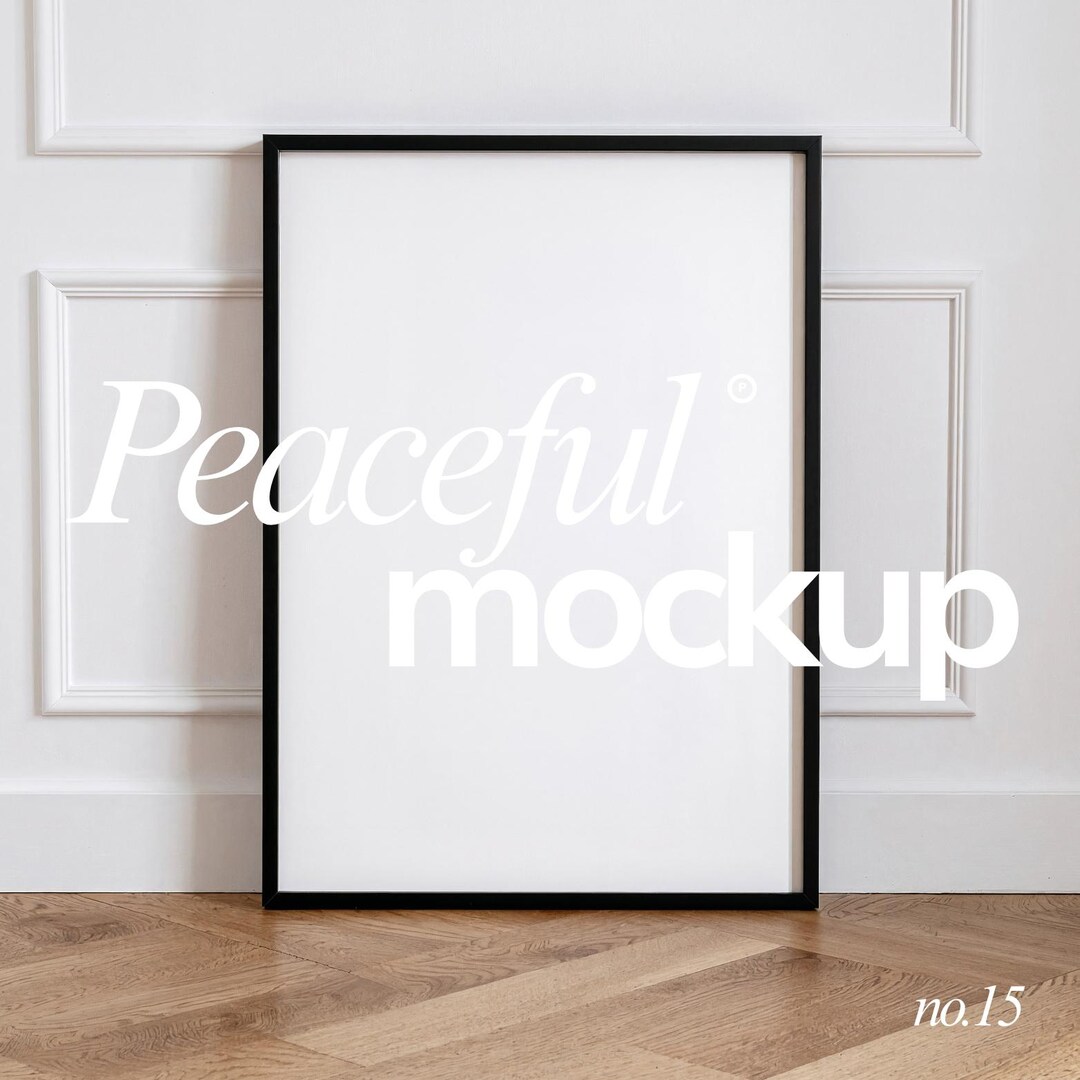 A4 Black Frame Mockup Din A: Minimalistic, Premium Quality, Simple ...