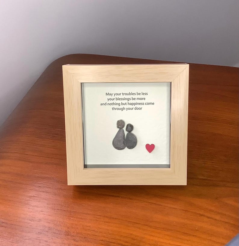 Personalized Pebble Art Framed Gift Sentimental Home Gift - Etsy