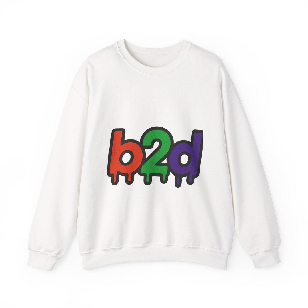 Drippy Lettering Unisex Crewneck Sweatshirt, Cozy Casual Wear ...