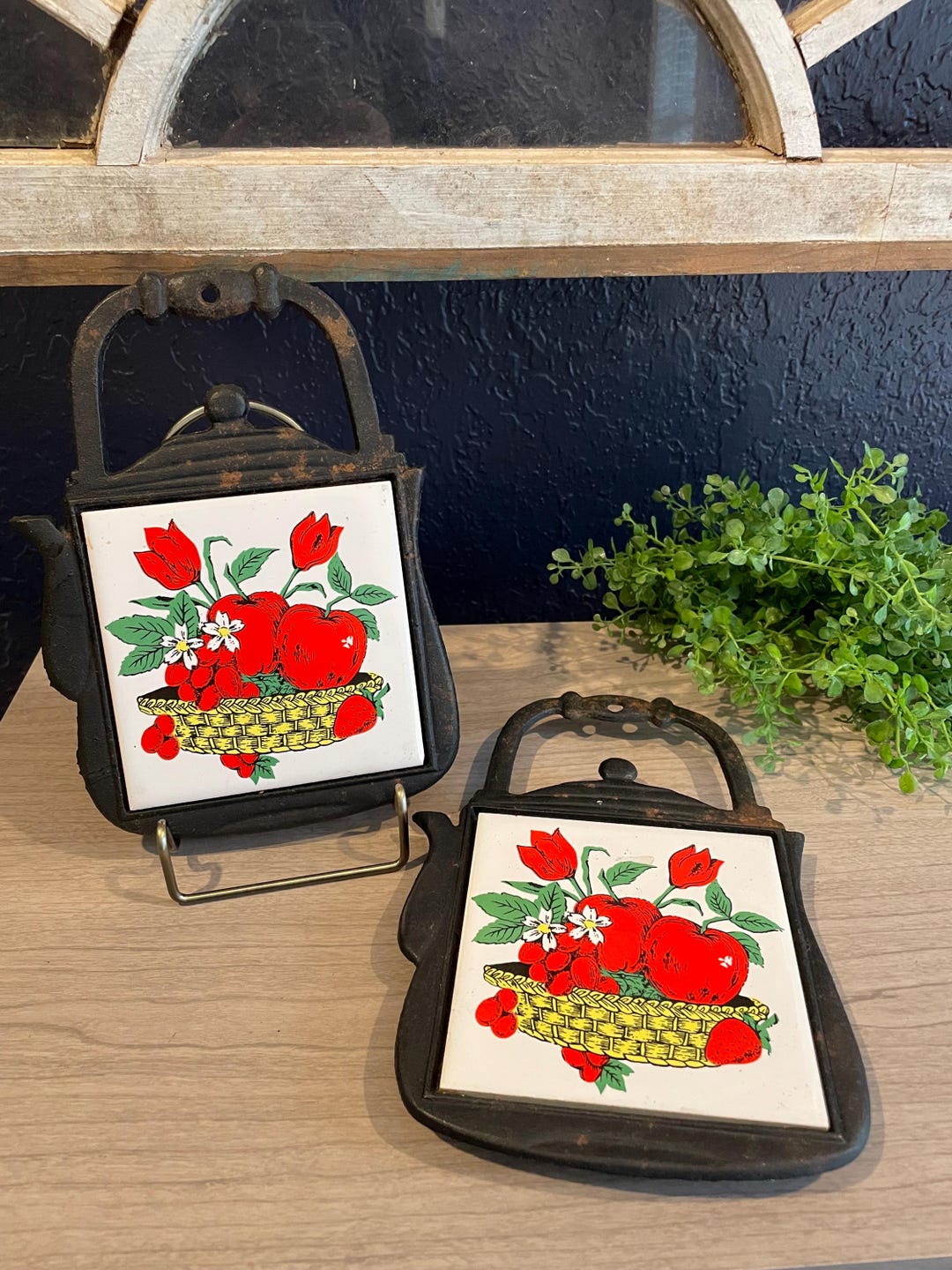 A Set of Sears and Roebuck Cast Iron Teapot Trivets - Etsy