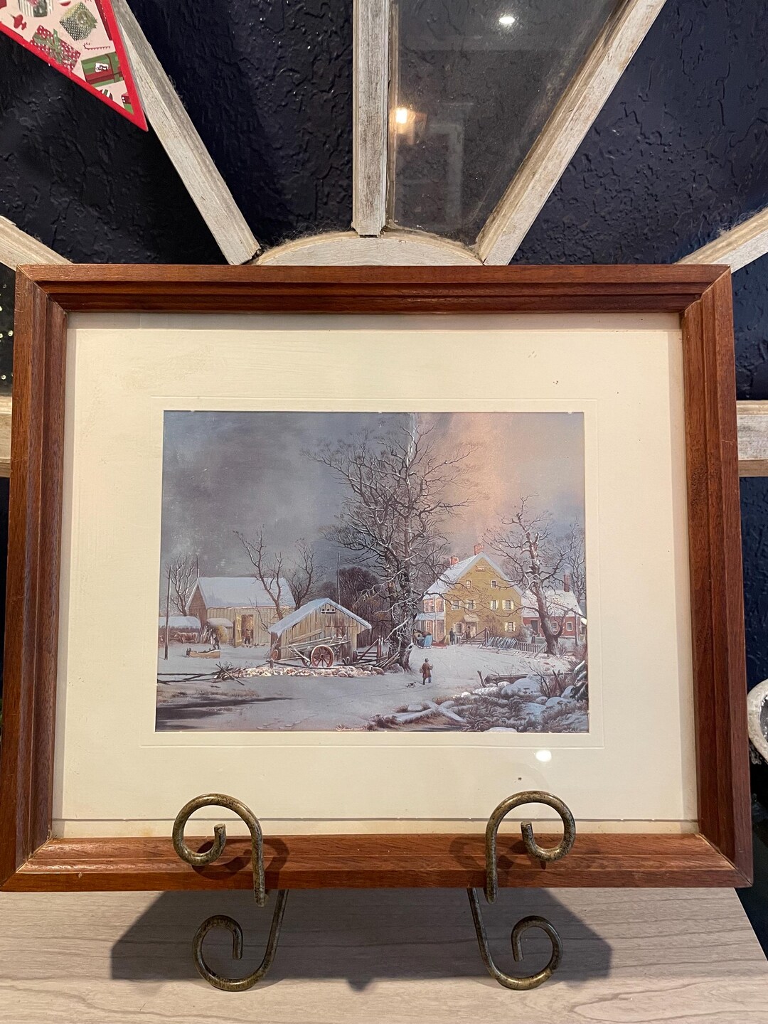 Lithographic Print "winter in the Country" by American Artist George ...