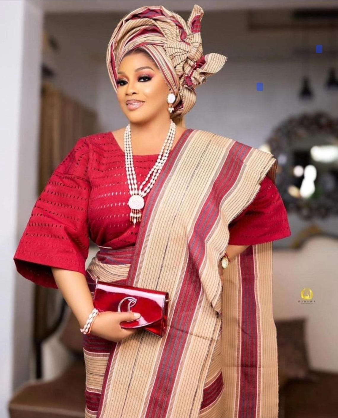 Women's Aso Oke Iro and Buba Set, Traditional African Cultural Dress - Etsy