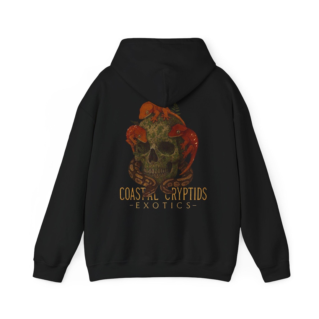 Coastal Cryptids Exotics - Cryptid Skull Hoodie Logo - Etsy