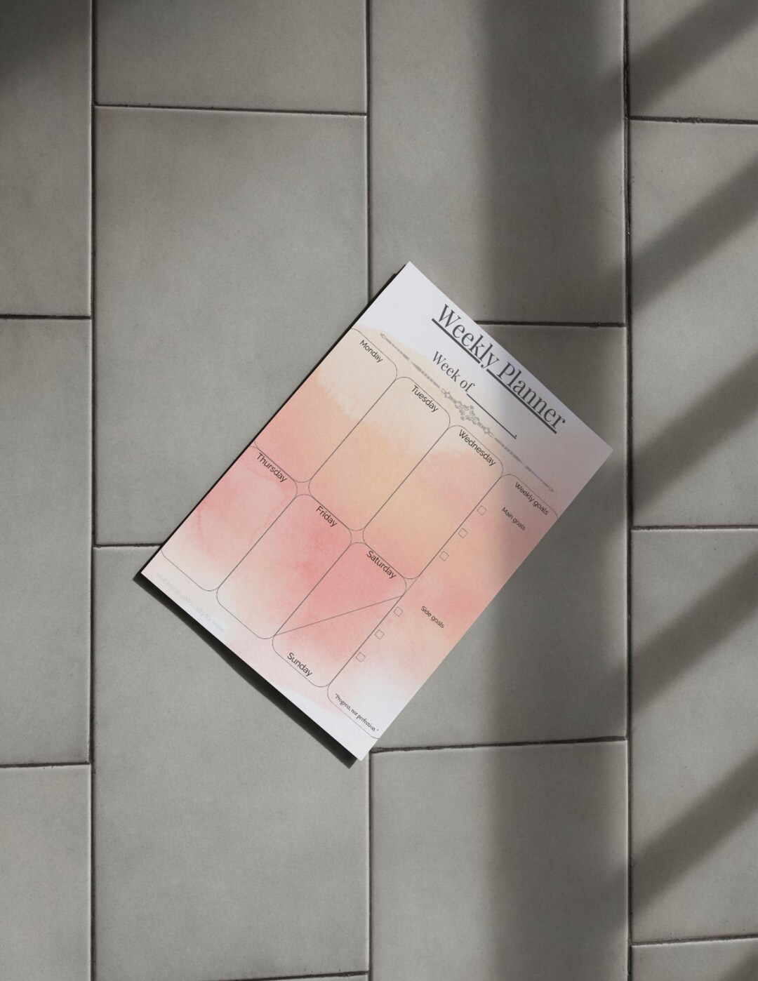 Printable Weekly Planner, Inspirational Quotes, With a Section for Your ...