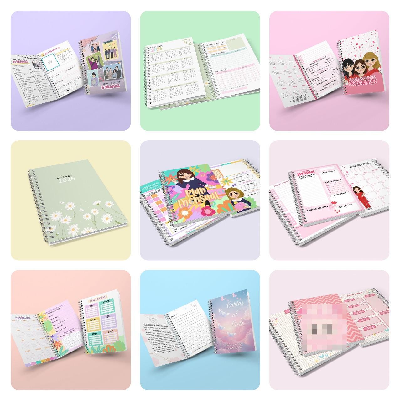 Mega Pack Agendas Plans 2026 Printable, Calendar, Bundle, Complete ...