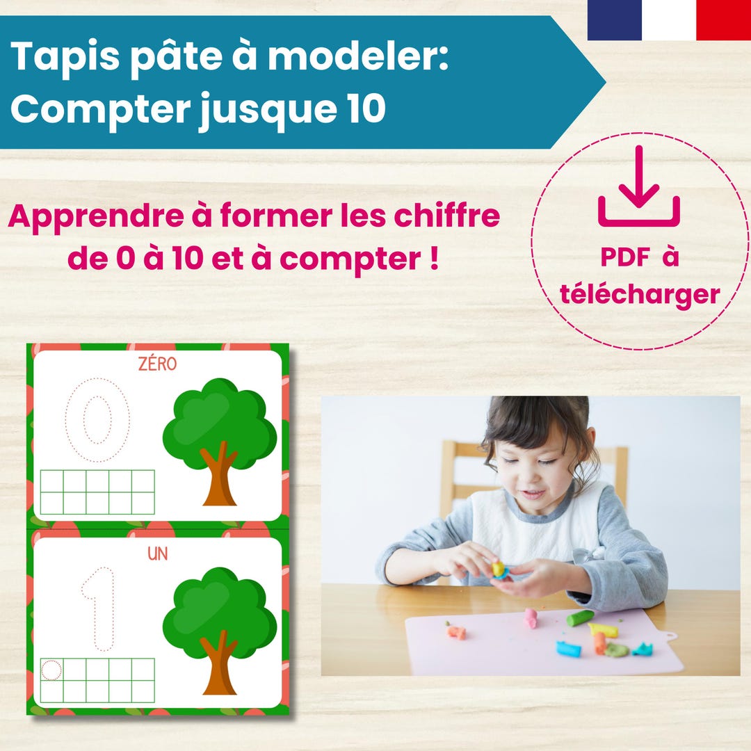 Printable Playdough Mat With the Numbers 0 to 10 - Apple Theme ...