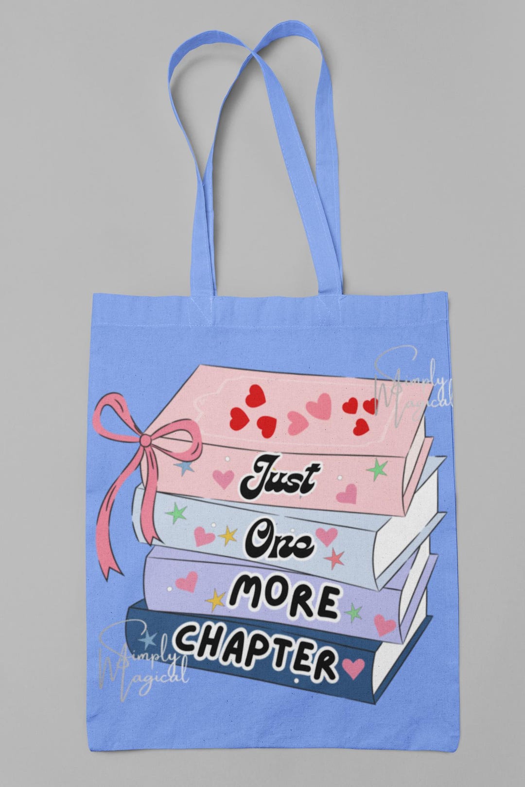 Just One More Chapter PNG | Cute Book Stack Sticker Design | Book Lover ...