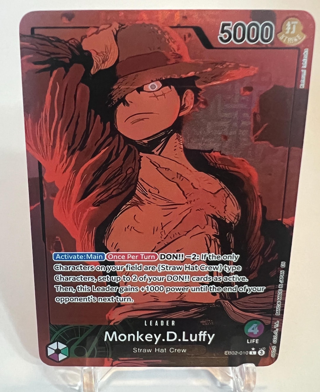 Monkey D. Luffy Manga Textured Proxy Card – One Piece TCG Custom Card ...