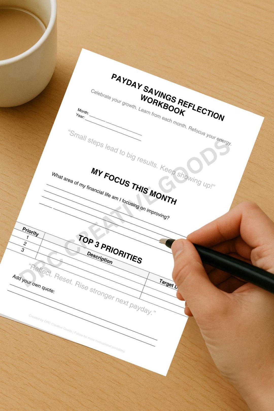 Payday Savings Tracker Bundle | 4 Printable Styles | Financial Planner ...