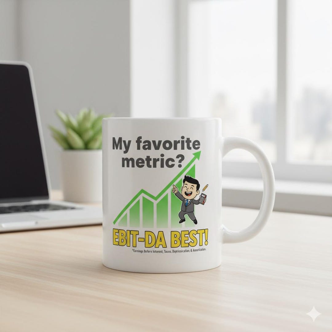 EBITDA Financial Metric Joke Mug, Funny Accountant Gift, Data Analyst ...